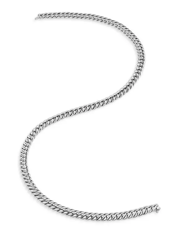 David Yurman Sterling Cable Link Wrap Bracelet - Silver