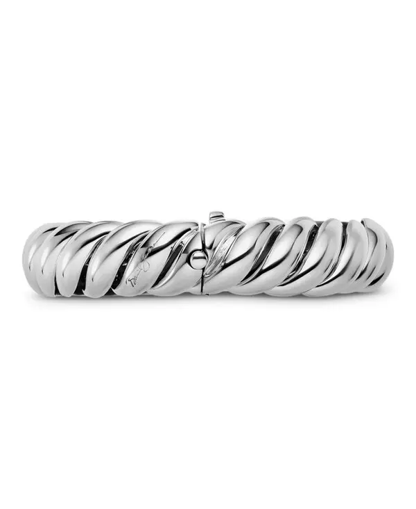David Yurman Sterling Sculpted Cable Link Bracelet - Silver