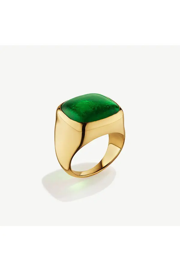 SOKO Umbo Square Statement Ring - Gold