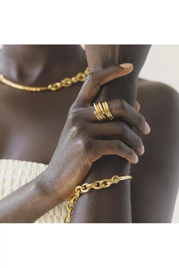 SOKO Waya Plated Ring Stack