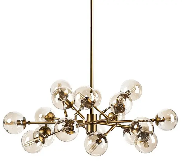 HOMEROOTS Goldtone Metal Eighteen Bulb Hanging Chandelier - One-color