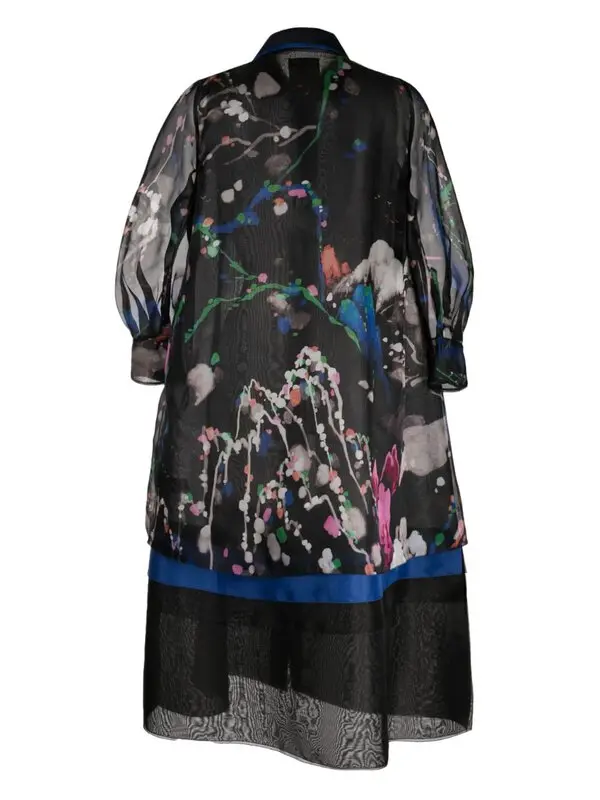 Shiatzy Chen Printed Silk Coat