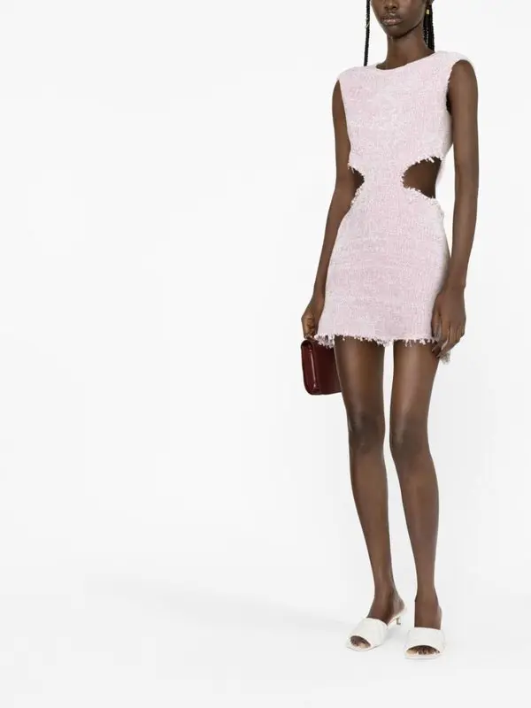 jil sander cut out dress Jil Sander Cut Out Mini Dress - Purple - 30% Off