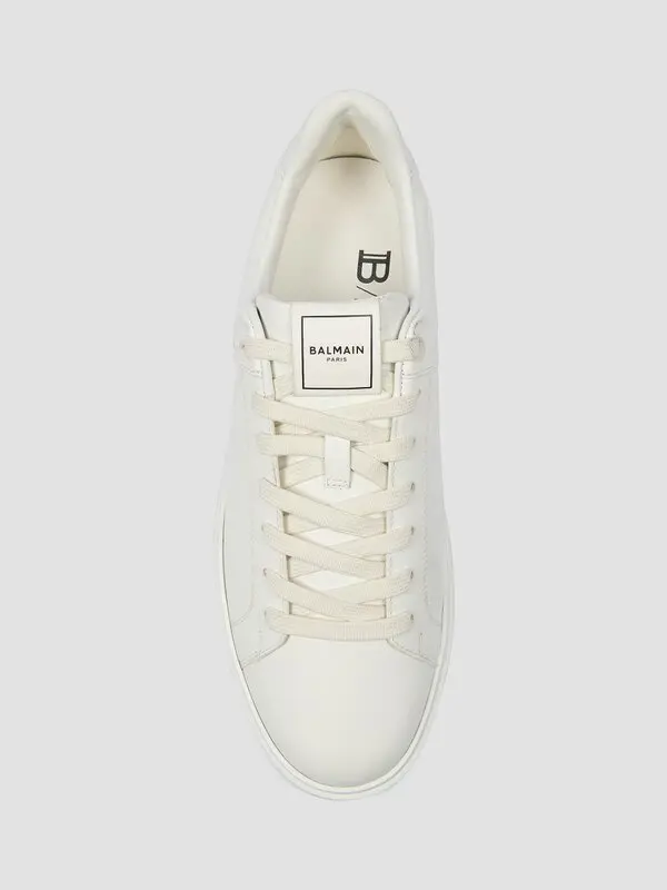 Balmain B-court Low-top Sneakers - Blanc