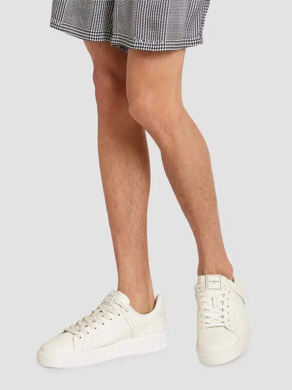 Balmain B-court Low-top Sneakers - Blanc