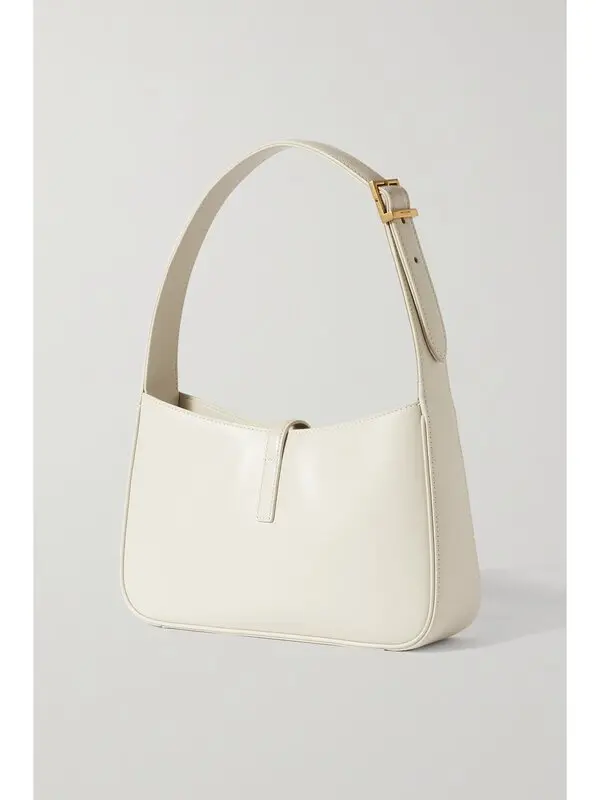 Saint Laurent Le 5 À 7 Leather Shoulder Bag - Neutrals