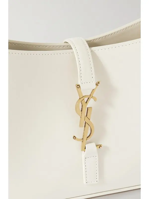 Saint Laurent Le 5 À 7 Leather Shoulder Bag - Neutrals