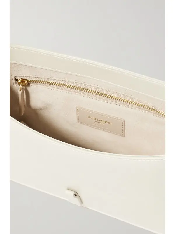 Saint Laurent Le 5 À 7 Leather Shoulder Bag - Neutrals