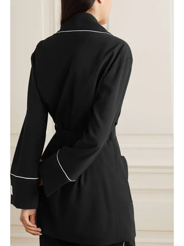 Dolce & Gabbana Belted Stretch-wool Jacket