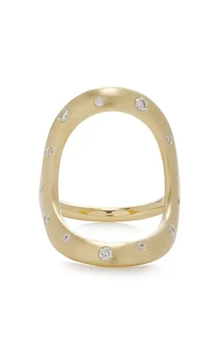 WHITE/SPACE Continuity 14k Yellow Gold Diamond Ring