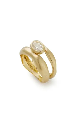 WHITE/SPACE Hover 14k Yellow Gold Diamond Ring