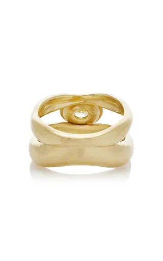 WHITE/SPACE Hover 14k Yellow Gold Diamond Ring