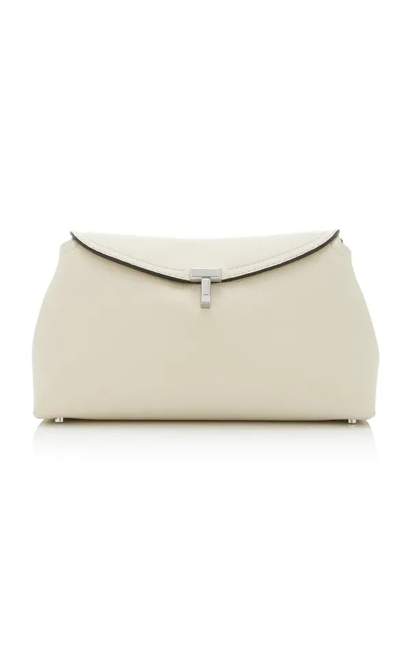 TOTEME T-lock Leather Clutch