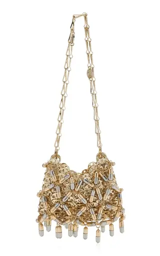 Rabanne 1969 Nano Brass Pill Shoulder Bag