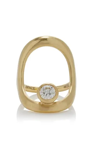 WHITE/SPACE Continuity 14k Yellow Gold Diamond Ring