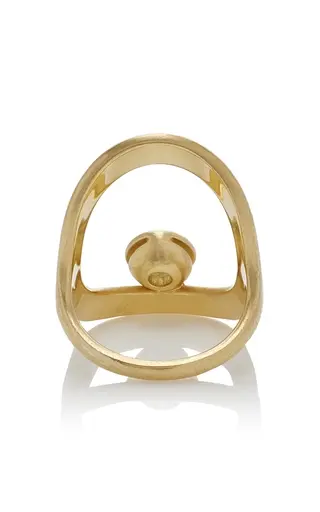 WHITE/SPACE Continuity 14k Yellow Gold Diamond Ring