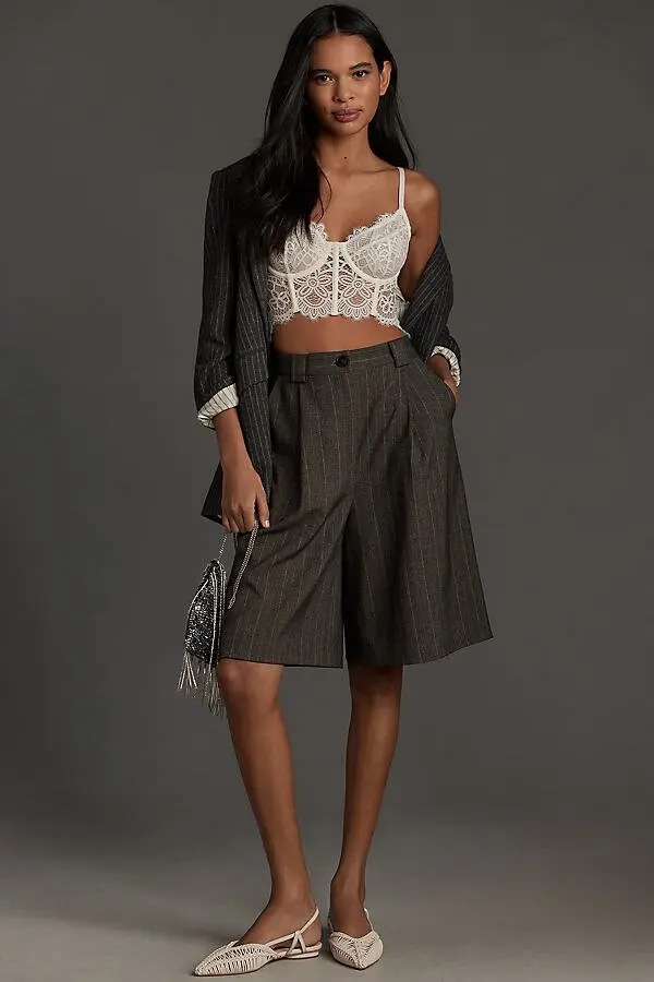 LYREBIRD Giselle Lace Bustier - White