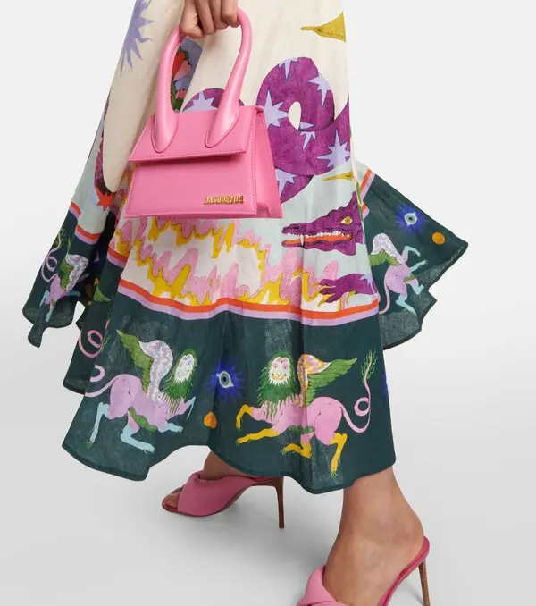 Alemais AlMais Seeker Printed Linen Midi Dress In Multicoloured - 30% Off  | Editorialist