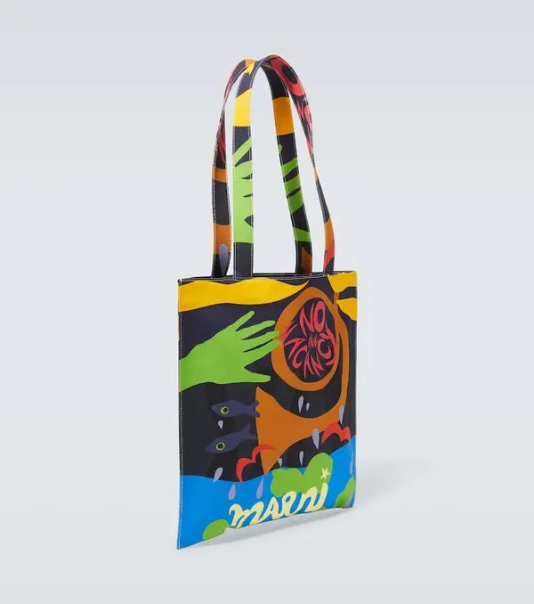 Marni X No Vacancy Inn Printed Tote