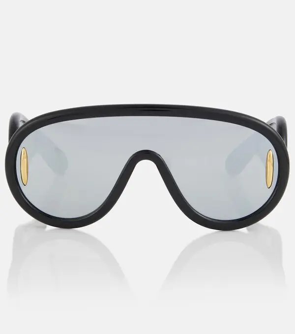 Loewe Wave Mask Sunglasses - Black