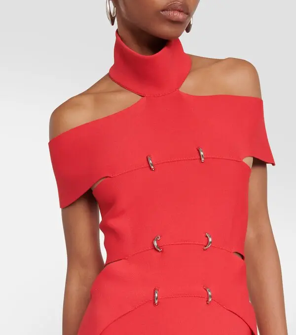 Alexander McQueen Cutout Off-shoulder Gown