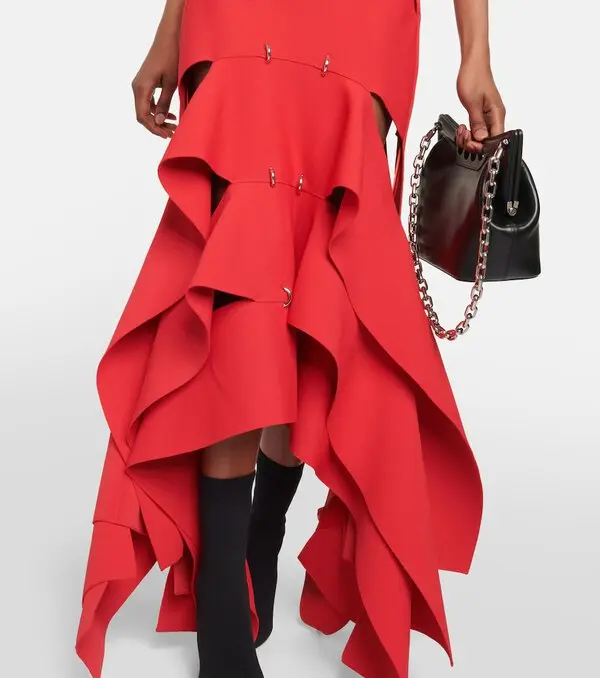Alexander McQueen Cutout Off-shoulder Gown