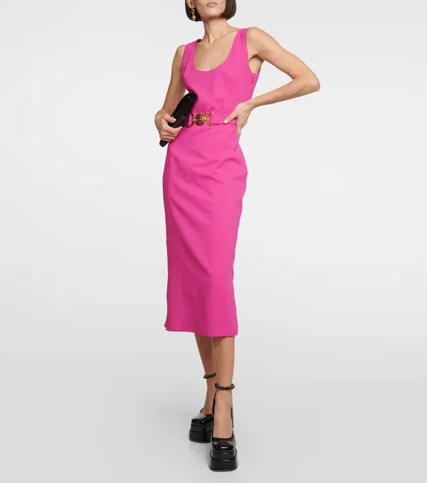 Versace Medusa '95 Belted Midi Dress
