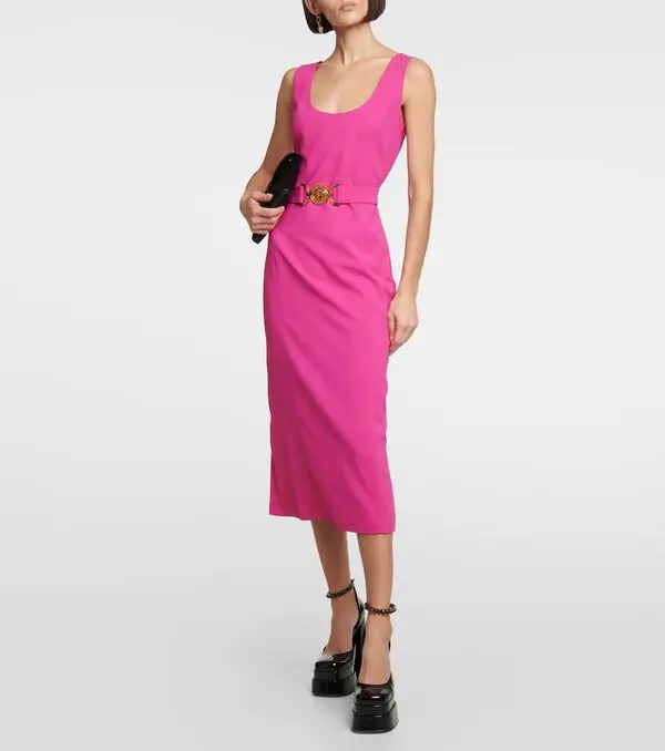 Versace Medusa '95 Belted Midi Dress