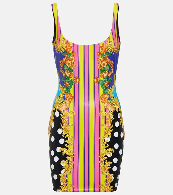Versace Medusa Palm Springs Minidress - Multicoloured