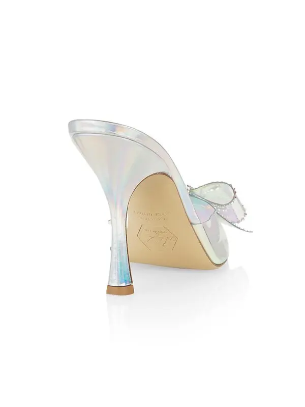 NALEBE Dimante Crystal-embellished Pvc Mules
