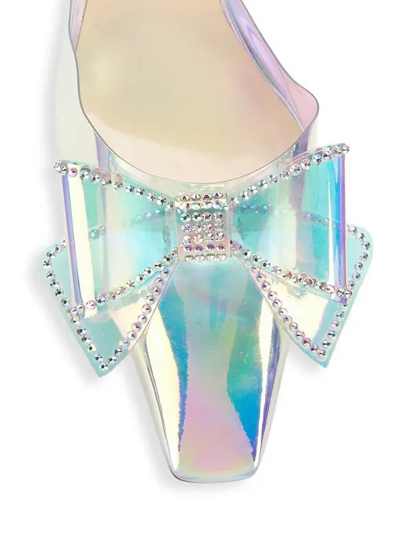 NALEBE Dimante Crystal-embellished Pvc Mules