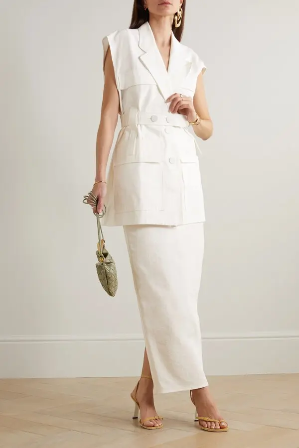 Christopher Esber Belted Cotton-twill Jacket