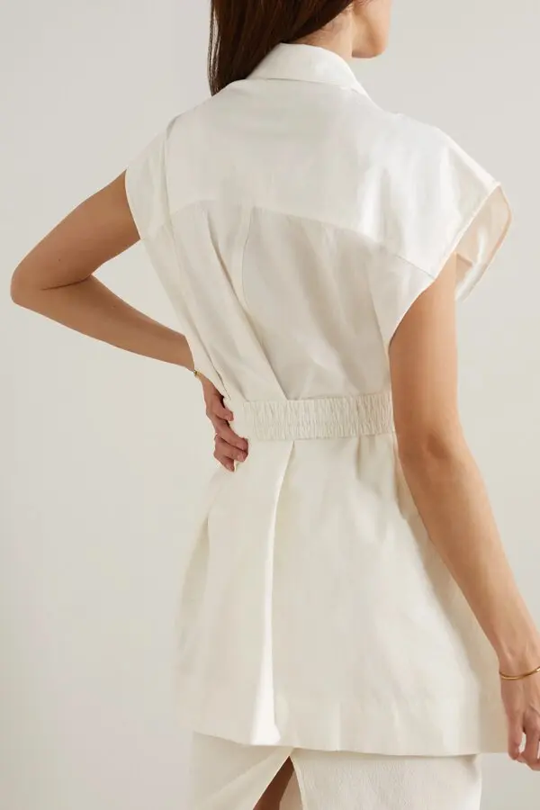 Christopher Esber Belted Cotton-twill Jacket