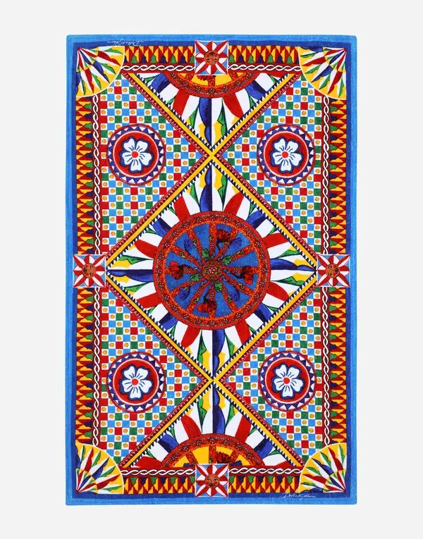 Dolce & Gabbana Terry Cotton Beach Towel - Multicolor