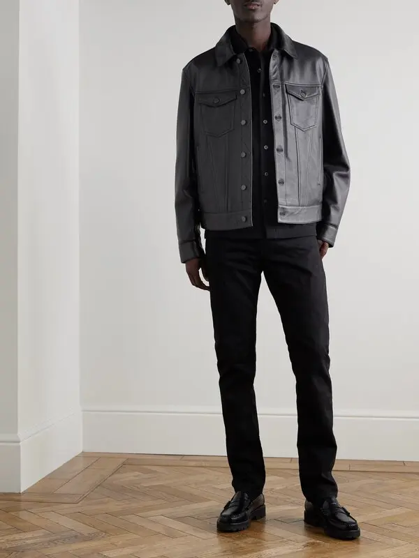 FRAME L'homme Slim-fit Jeans - Black