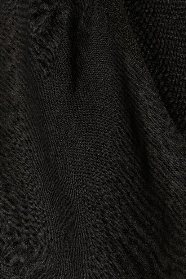 120% Lino Picot-trimmed Linen Top