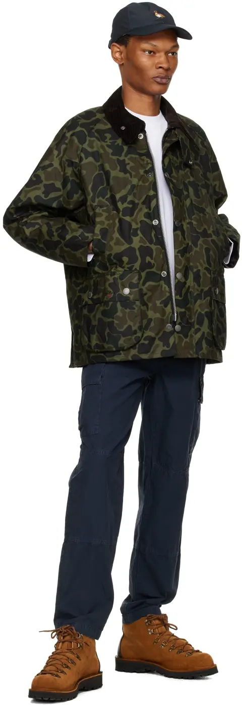 Barbour × NOAH Camo Bedale カモ ビデイル タグ付き Barbour Camo