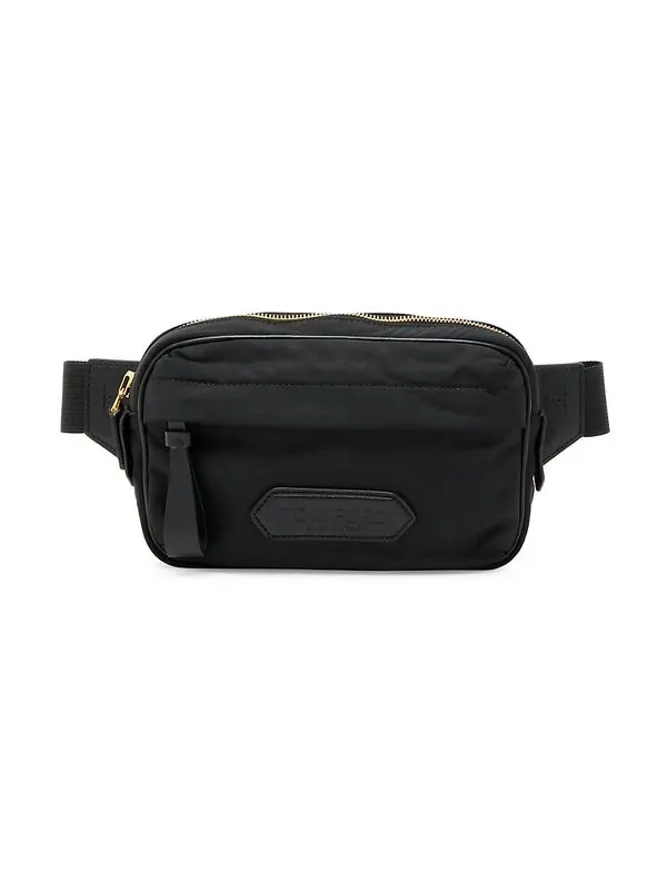 TOM FORD Nylon & Leather Belt Bag - Black