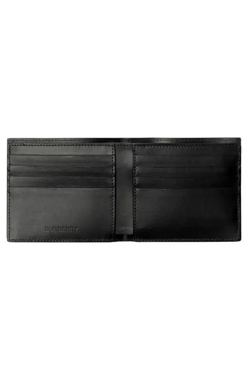 Burberry Check Coated Canvas Bifold Wallet