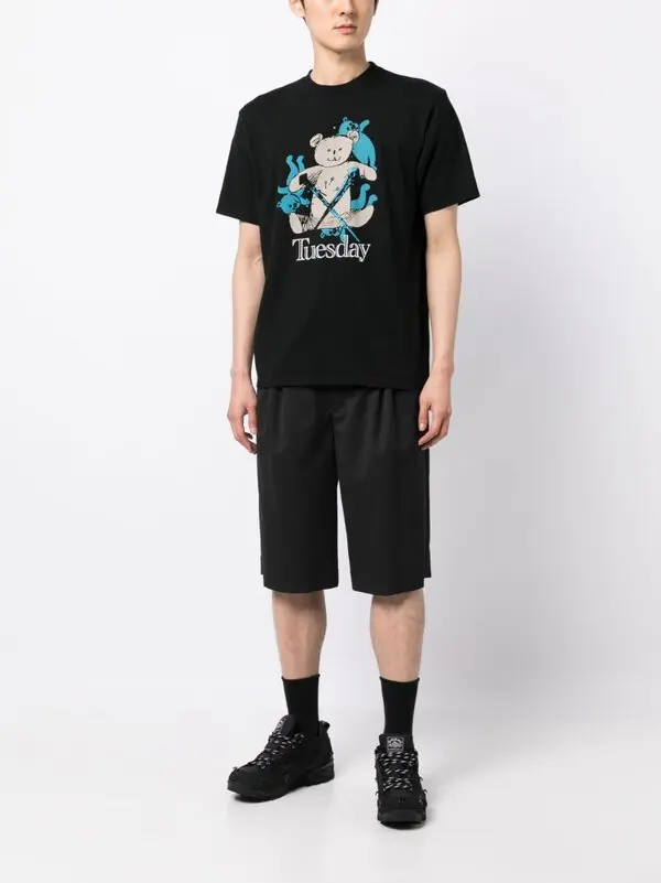 Undercover Graphic-print Cotton T-shirt - Black