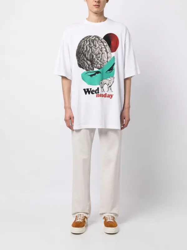 Undercover Graphic-print Cotton T-shirt - White