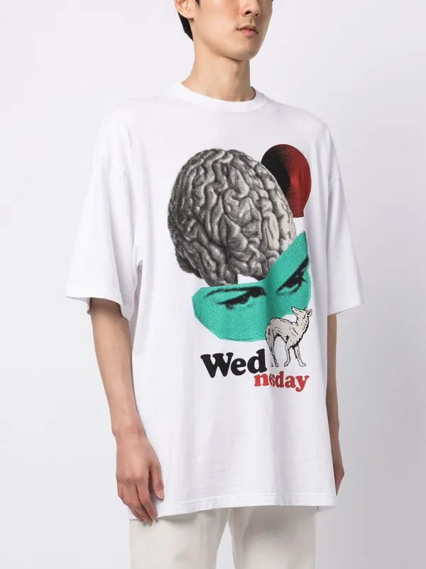 Undercover Graphic-print Cotton T-shirt - White
