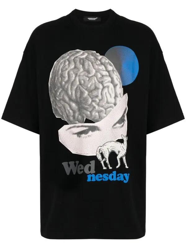 Undercover Graphic-print Cotton T-shirt - Black