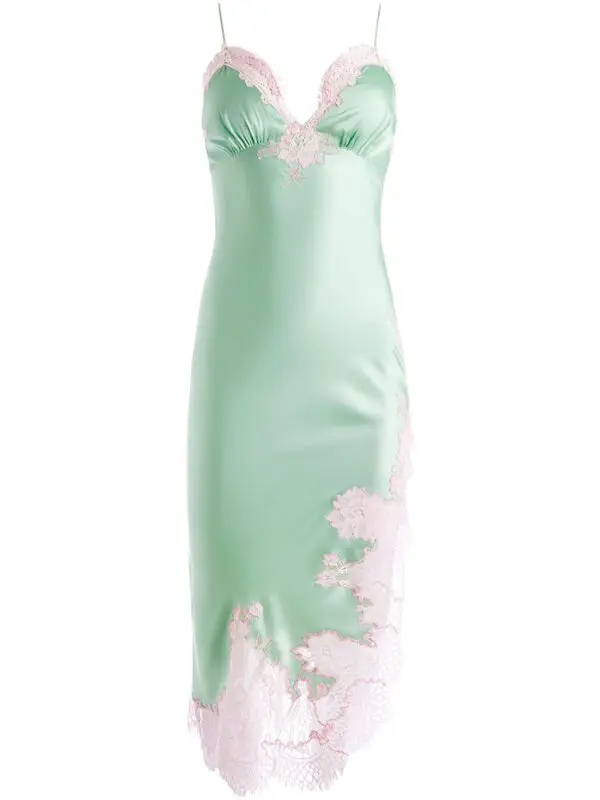 green emerald velvet dress Alice & Olivia main image 1