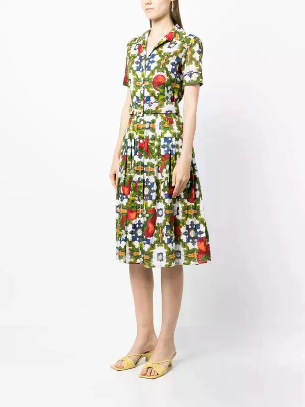 Samantha Sung Audrey Sicilian Ceramic-print Dress