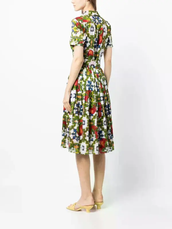 Samantha Sung Audrey Sicilian Ceramic-print Dress