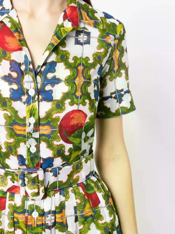 Samantha Sung Audrey Sicilian Ceramic-print Dress