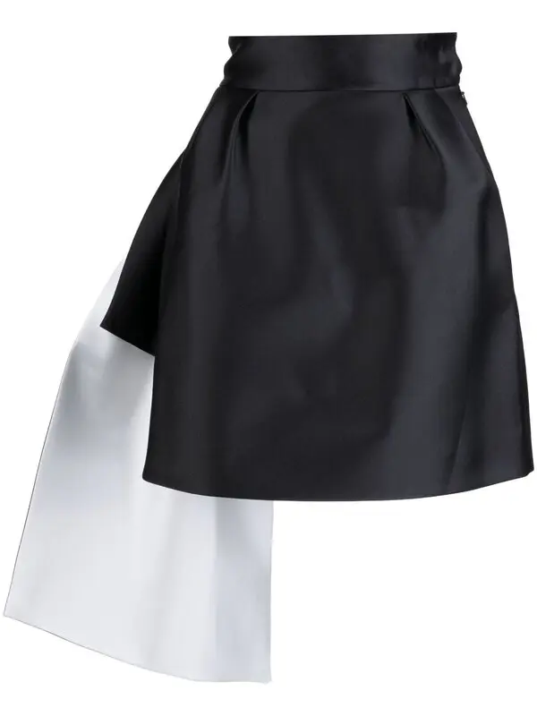 Dice Kayek Draped High-waisted Mini Skirt