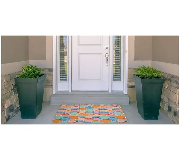 LINON Conway 2' X 3' Indoor/outdoor Ashable Rug - One-color