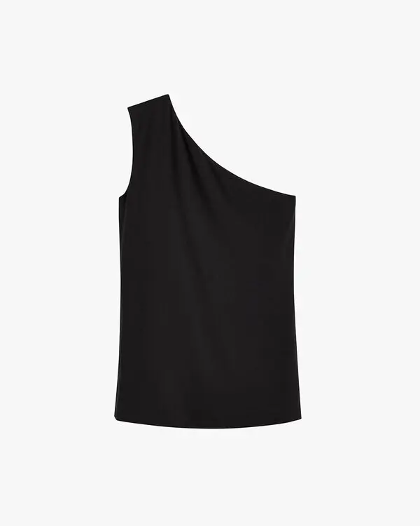 Cuyana One Shoulder Top - Black